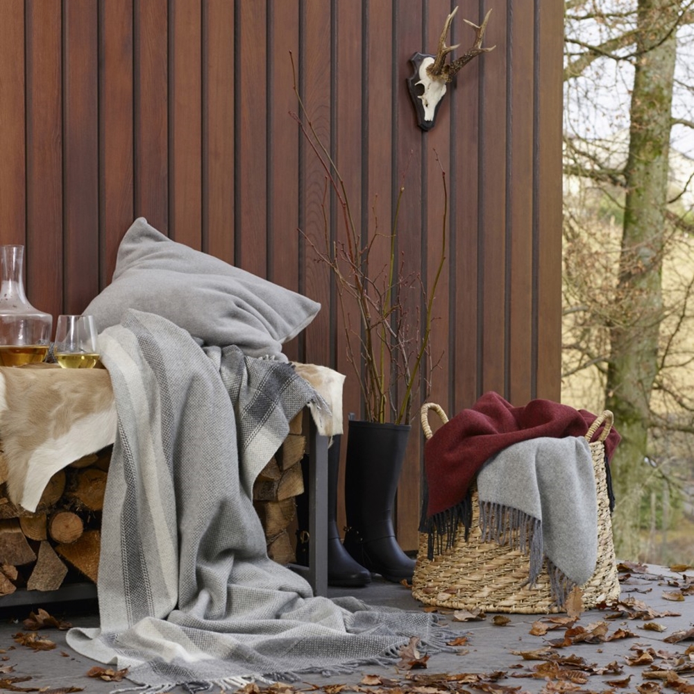 Biederlack Wohndecke Soft Impression Grau-Silber 130 x 170 cm