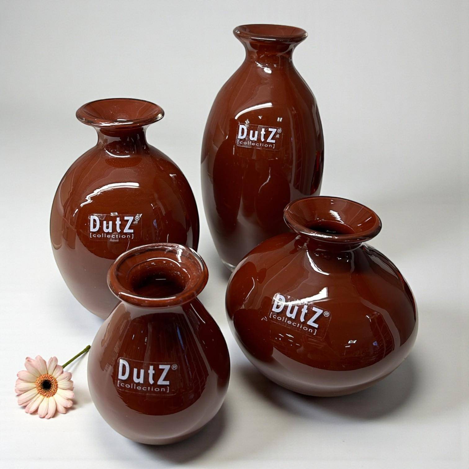 DutZ Nadiel Vase in Braun – warme Glaskunst mit Charakter